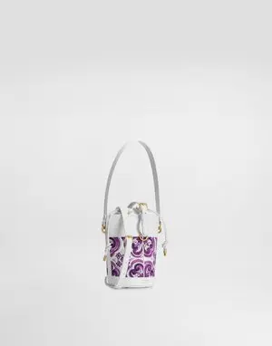 Dolce & Gabbana Capri Majolica-printed Bucket Bag - Multicolor