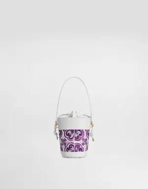 Dolce & Gabbana Capri Majolica-printed Bucket Bag - Multicolor