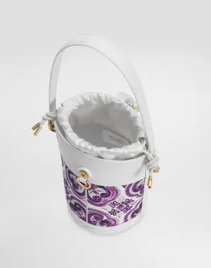 Dolce & Gabbana Capri Majolica-printed Bucket Bag - Multicolor