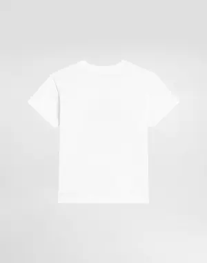 Dolce & Gabbana Short-sleeved Jersey T-shirt With Print