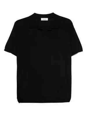 KANGRA Fine-ribbed T-shirt - Black