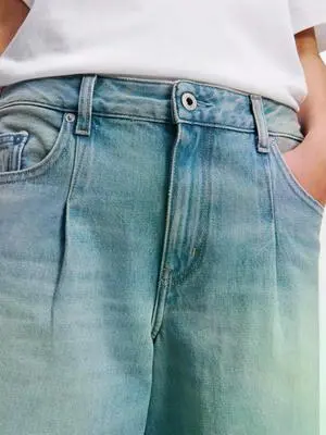 Karl Lagerfeld Wide-leg Pleated Jeans