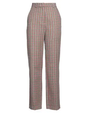 Beatrice B Straight-leg Checked Pants