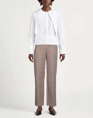 Beatrice B Straight-leg Checked Pants