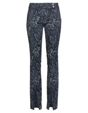 8PM Slim-leg Floral Design Pants