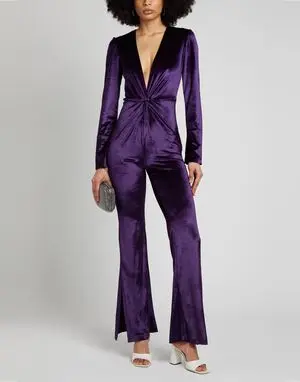 JIJIL Chenille Long Sleeve Jumpsuit