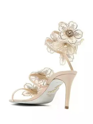 Rene Caovilla 80mm Flower Sandals
