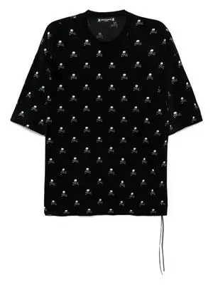 MASTERMIND WORLD Velvet Logo-print T-shirt