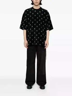MASTERMIND WORLD Velvet Logo-print T-shirt