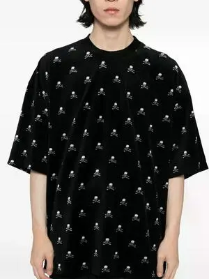 MASTERMIND WORLD Velvet Logo-print T-shirt