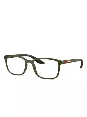 Prada Rectangle-frame Eyeglasses - Green