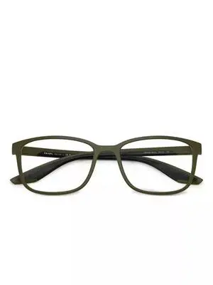 Prada Rectangle-frame Eyeglasses - Green