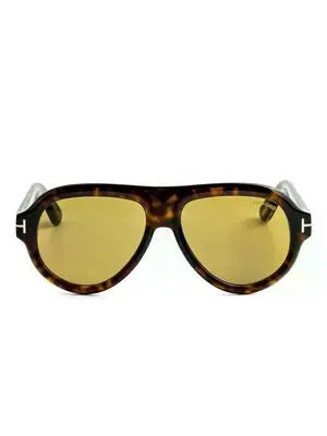 TOM FORD Pilot-frame Sunglasses - Brown