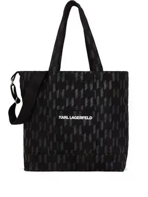 Karl Lagerfeld K/monogram Extra Large Tote - Black