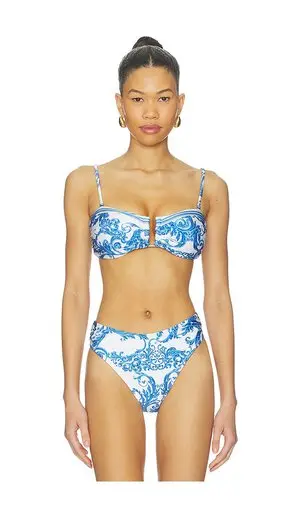 L'Agence Krysta Bikini Top - Blue
