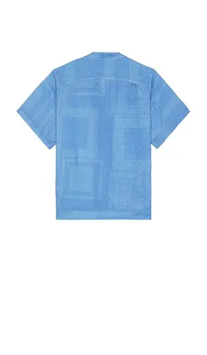 BATHER Cornflower Tonal Bandana Camp Shirt