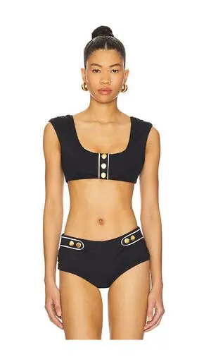 WeWoreWhat Off Shoulder Bikini Top - Black