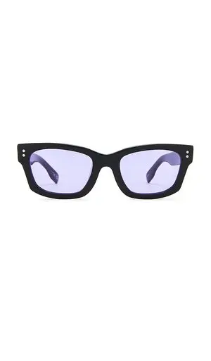 DECADE EYEWEAR Milton Sunglasses - Gloss Black & Purple
