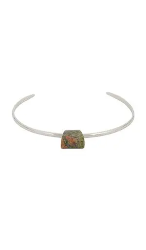 Ronny Kobo Bengali Necklace Cuff - Silver & Turqouise