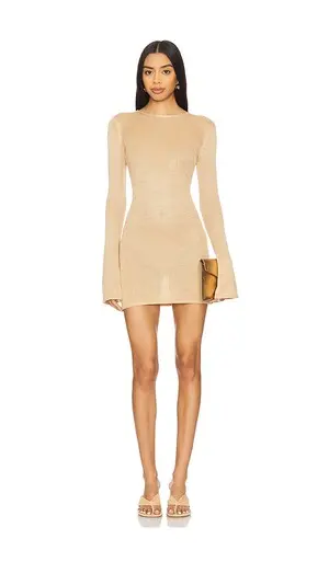 FLOOK THE LABEL Elysia Mini Dress - Neutral