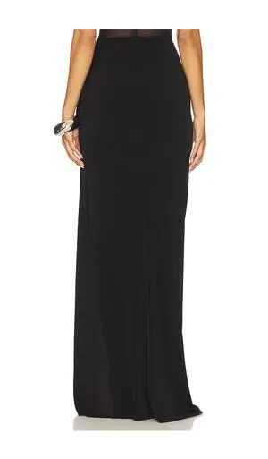 SID NEIGUM Floor Length Gathered Belt Skirt