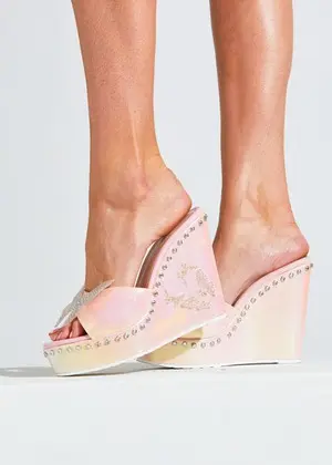 SPARKL Bianca Wedge - Pink