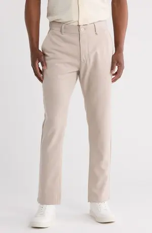 DENIM AND FLOWER Flat Front Stretch Trousers