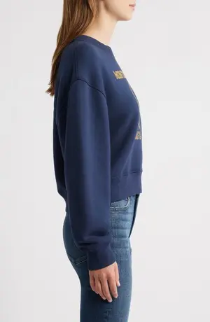 Rag & Bone Montauk Crop Graphic Sweatshirt