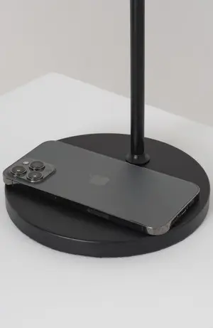 BRIGHTECH Leaf 16" Wireless Charging Pad Industrial Led Table Lamp