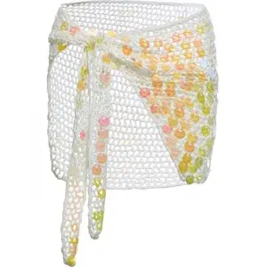SPARKL Siren Crochet Sarong - White