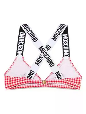 Moschino Gingham-check Bikini Top