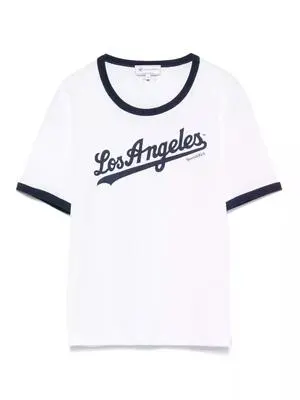 SPORTY & RICH Dodgers Ringer T-shirt - White
