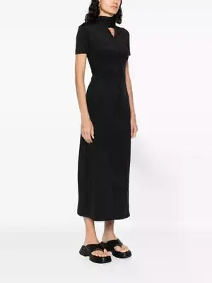 Y3 Fitted Neck Maxi Dress
