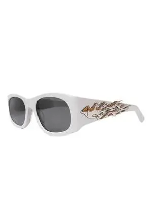 PLEASURES X Akila Eazy Sunglasses - White