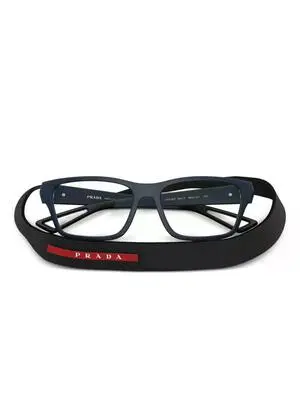 Prada Rectangle-frame Eyeglasses - Blue