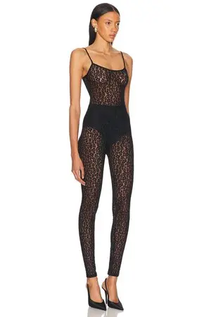 Alexandre Vauthier Panther Lace Catsuit