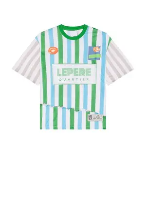 LE PERE Lpfc Mesh Tee In Multi In Green,blue