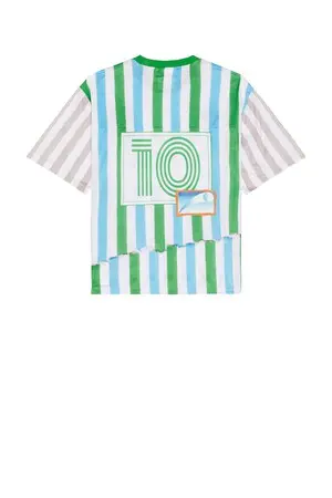 LE PERE Lpfc Mesh Tee In Multi In Green,blue
