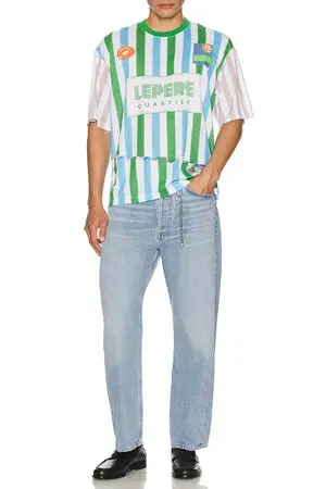 LE PERE Lpfc Mesh Tee In Multi In Green,blue