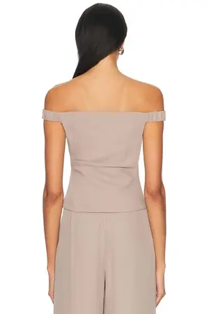 THE SEI Off-the-shoulder Boned Bodice Top