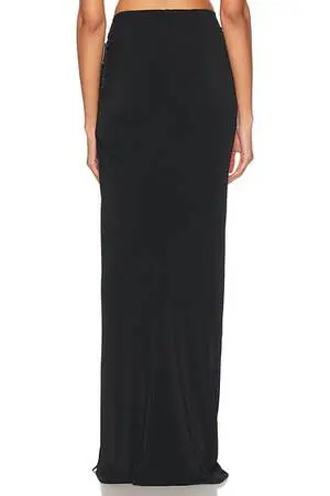SID NEIGUM Floor Length Gathered Belt Skirt