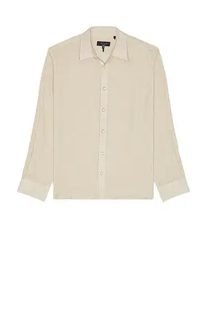 Rag & Bone Finch Gauze Stripe Shirt - Silver