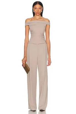 THE SEI Off The Shoulder Top - Fossil