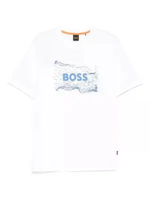 BOSS Logo Artwork T-shirt - White