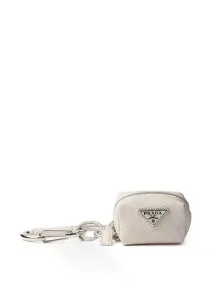 Prada Leather Bag Charm - Neutrals