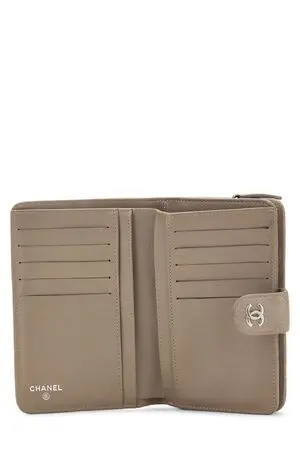 Chanel Quilted Caviar Compact Wallet