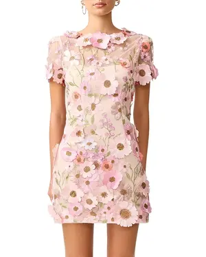ELLIATT Elle Applique Mini Dress