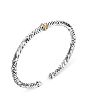 David Yurman Cable Flex Station Bracelet - Silver