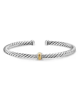 David Yurman Cable Flex Station Bracelet - Silver