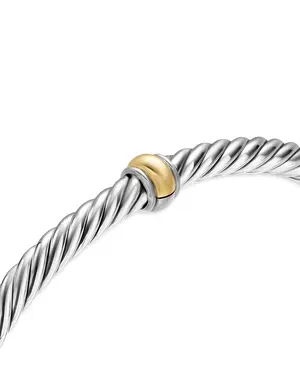 David Yurman Cable Flex Station Bracelet - Silver